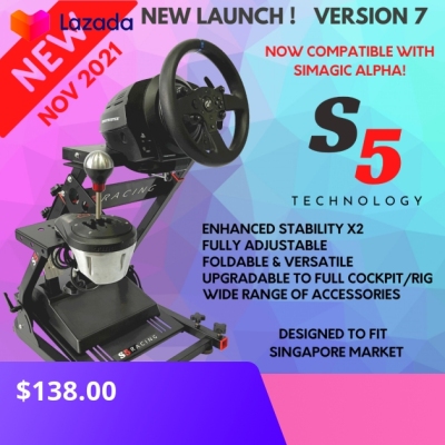 S5 Supra Racing Simulator Wheelstand for Moza Simagic G29 T300RS T500RS ...