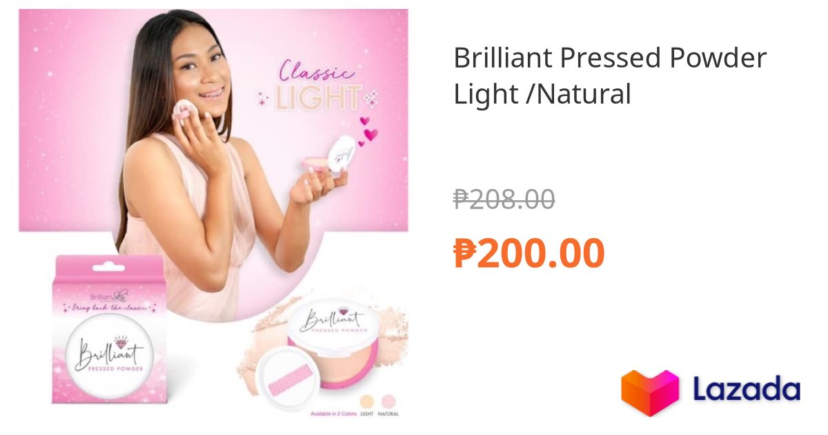 Brilliant Pressed Powder Light /Natural