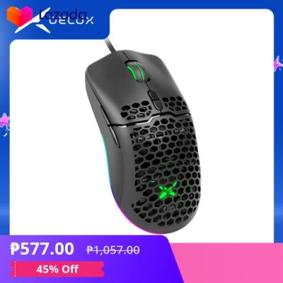 Delux M700 A725 RGB Gaming Mouse 67g Lightweight Honeycomb Shell ...