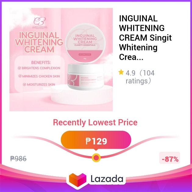 INGUINAL WHITENING CREAM Singit Whitening Cream Bikini Whitening ...