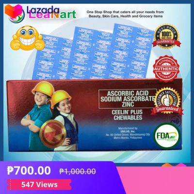 Ceelin Plus with Zinc Chewables 100 Tablet Vitamin C and Zinc Sodium ...