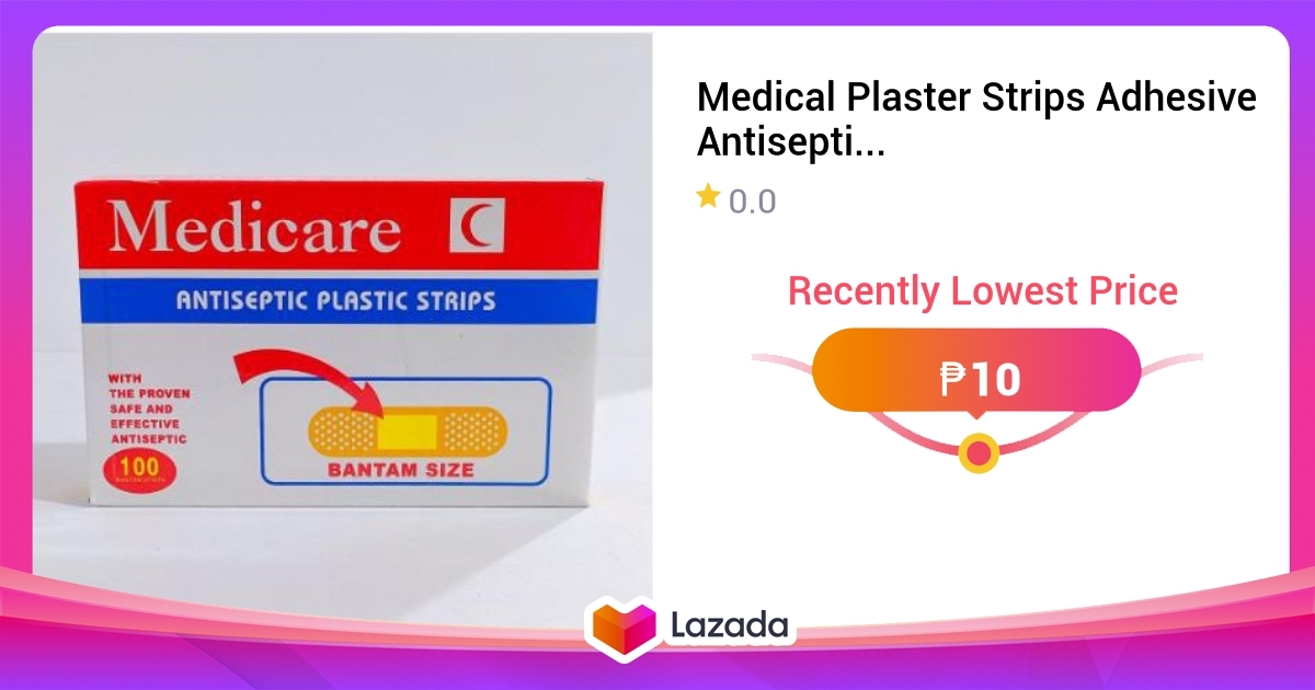 Medical Plaster Strips Adhesive Antiseptic Bandage Band Aid First Aid ...