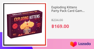 Exploding Kittens Party Pack Card Game Family-Friendly Party Games ...