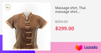 Massage shirt, Thai massage shirt, neck, Chinese massage dress, spa ...