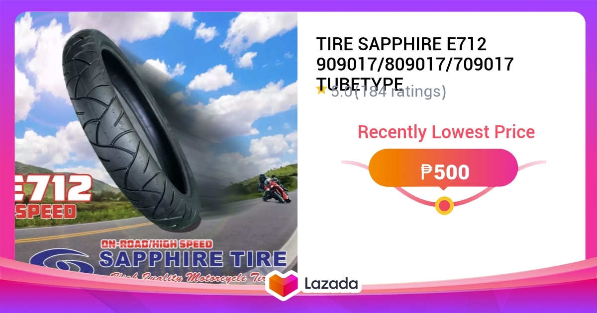 TIRE SAPPHIRE E712 909017/809017/709017 TUBETYPE