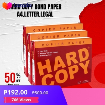 EZ Shop Hard Copy Bond Paper A4 size 8.25x11.75 / Short size 8.5x11 ...