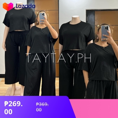 Taytay.PH KATE TERNO WIDE LEG PLUS SIZE L - 4XL