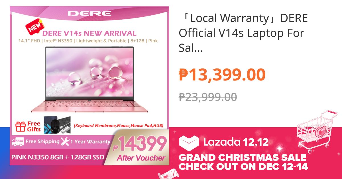 「Local Warranty」DERE Official V14s Laptop For Sale Brand New 14.1 inch ...