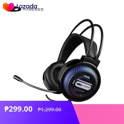 MageGee E7 Gaming Headset for PC Over-Ear Wired Gaming Headset with ...