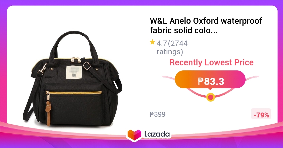 W&L Anelo Oxford waterproof fabric solid color camouflage backpack ...