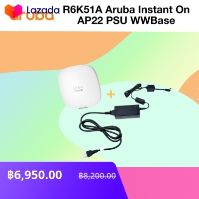 Aruba Instant On AP22 (R6M51A) (RW) Access Point 2x2 11AX. Wi-Fi 6 PSU ...