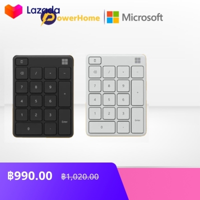Microsoft NUMBER PAD Bluetooth คีย์บอร์ดตัวเลข มี 2 สี ประกันศูนย์ 1ปี
