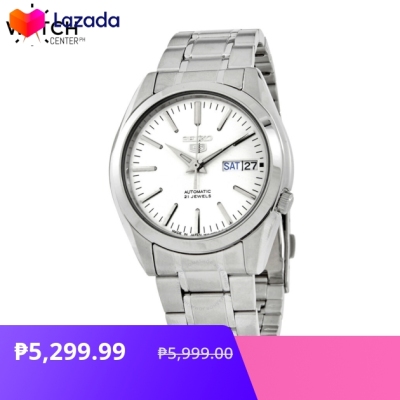 Seiko SNKL41K1 Automatic Silver Stainless Men' White Dial Watch SNKL41