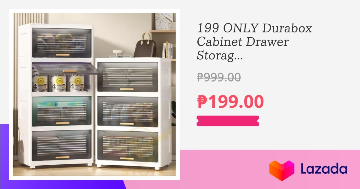199 ONLY Durabox Cabinet Drawer Storage Box Megabox For Clothes ...