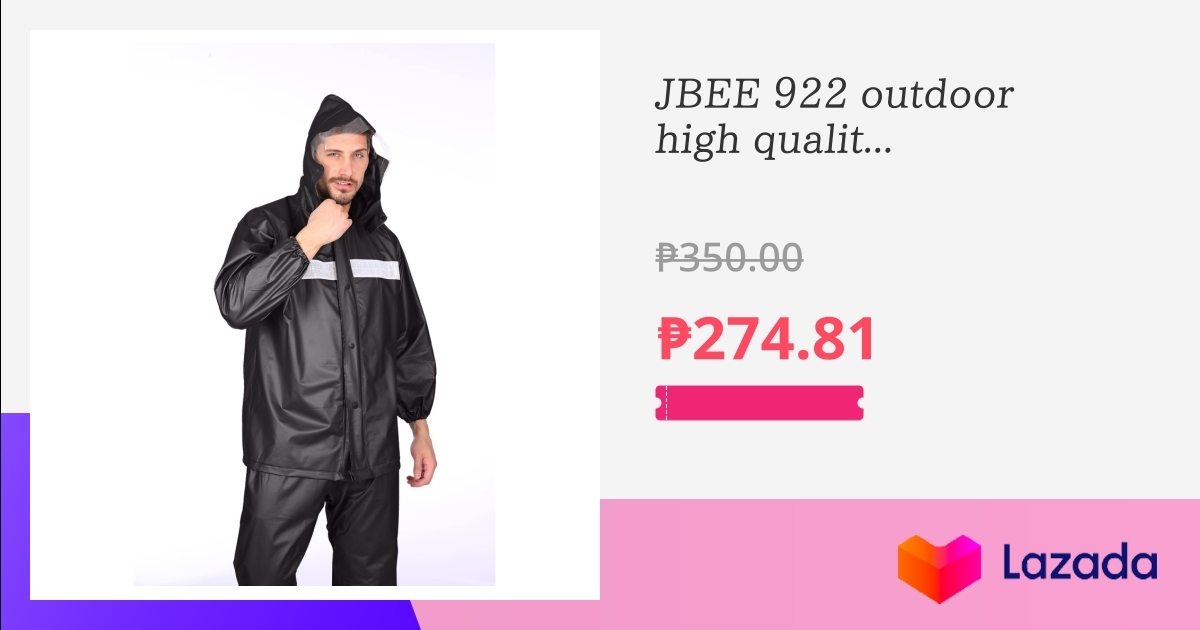 JBEE 922 outdoor high quality motorcycle waterproof raincoat front and ...