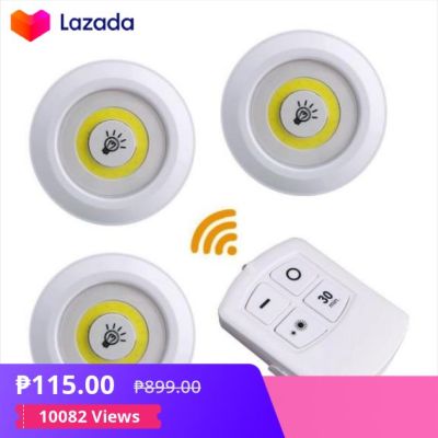 3 Pieces LED Light with Remote Control Emergency Light