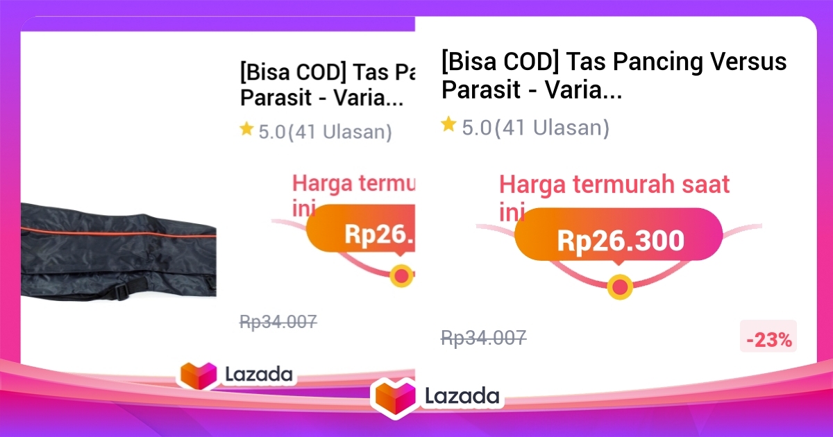 [Bisa COD] Tas Pancing Versus Parasit - Varian Ukuran
