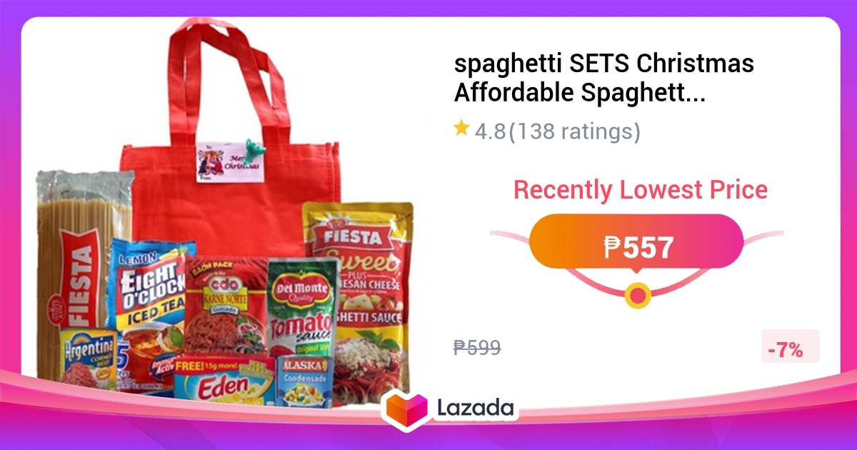 spaghetti SETS Christmas Affordable Spaghetti Package with free Echo Bag