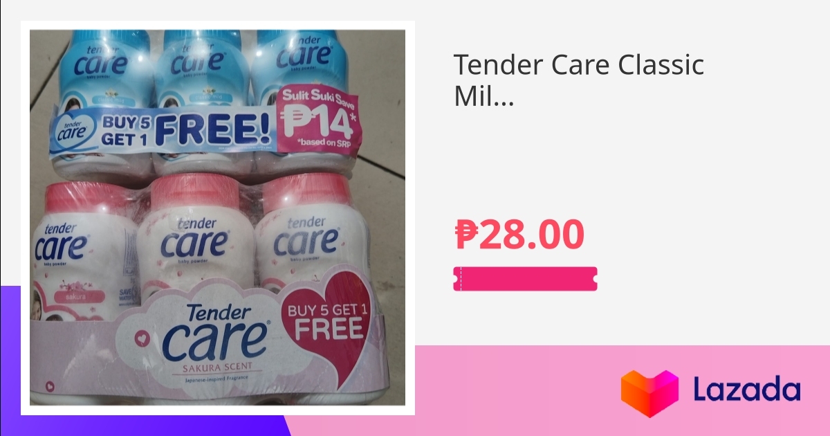 Tender Care Classic Mild Hypo-Allergenic Baby Powder 25g-50g