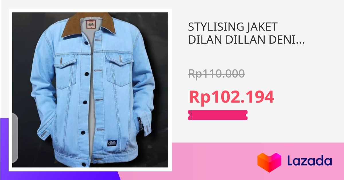 STYLISING JAKET DILAN DILLAN DENIM JEANS TEBAL PRIA / JAKET DENIM ...