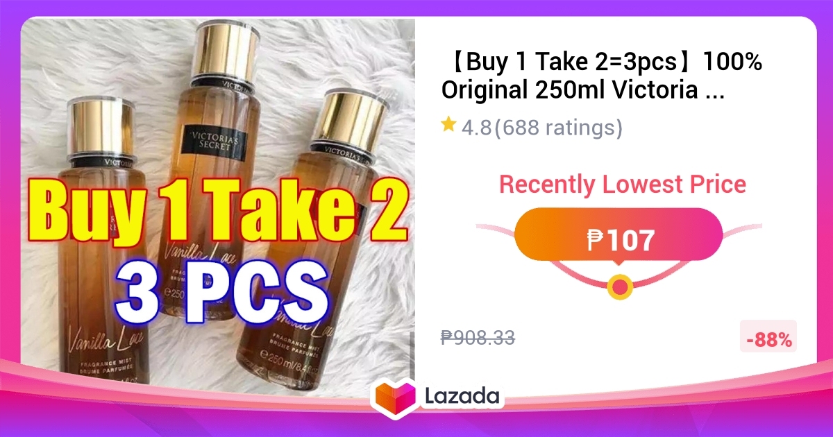 【Buy 1 Take 2=3pcs】100% Original 250ml Victoria S Secret Perfume For Women Long Lasting 24 Hours ...