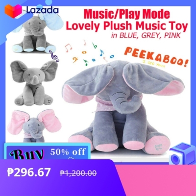 [COD] Plush Toys Elephant Toys Plush Toys Elephant Peeking A--boo Music ...