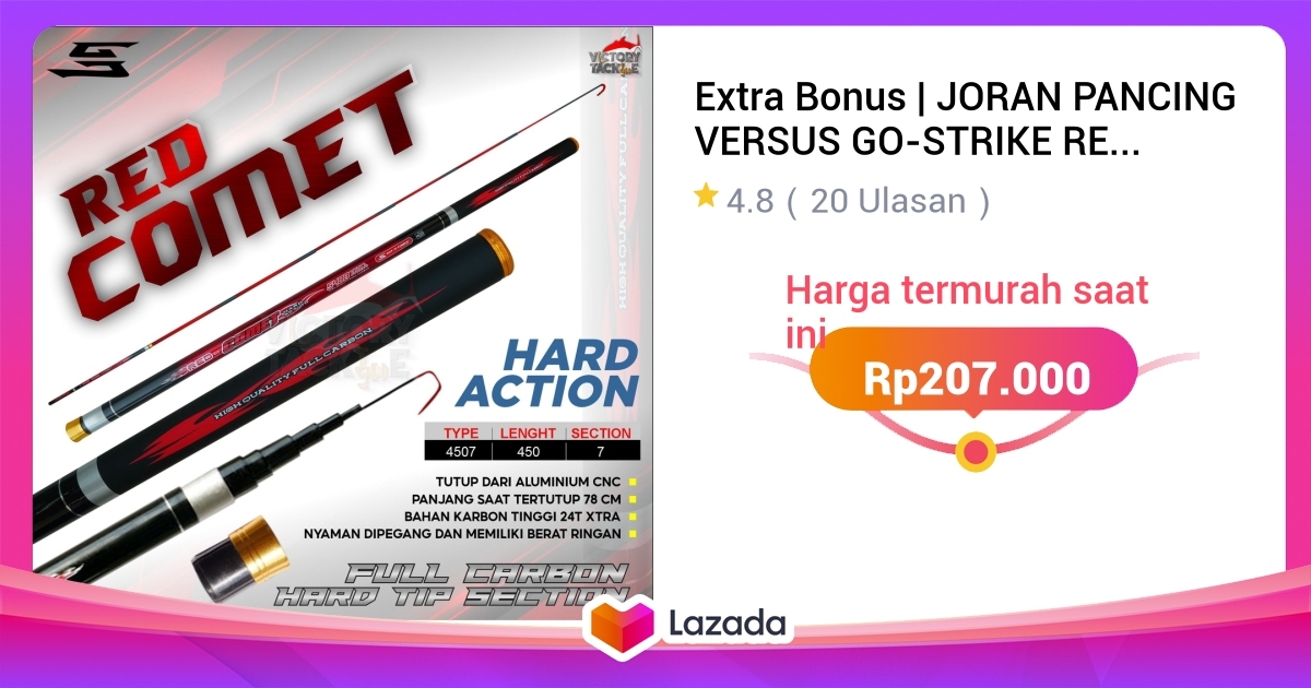 Extra Bonus | JORAN PANCING VERSUS GO-STRIKE RED COMET 360 | 450 | 540 ...