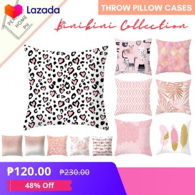 PERFECT HOME PH | BINIBINI COLLECTION Throw Pillow Case 17x17 inches ...