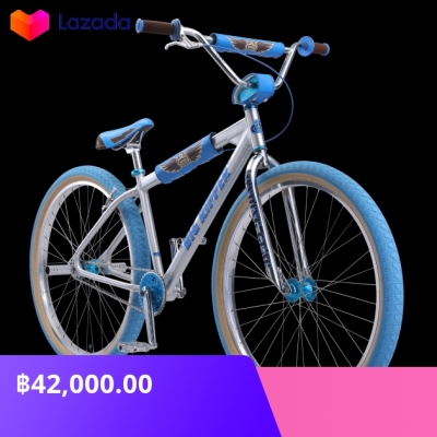 SE Bikes Big Ripper 29" Silver & Blue Big BMX - SE Bikes Cruiser BMX