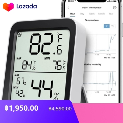 Govee Hygrometer Thermometer H5075, Bluetooth Indoor Room Temperature ...