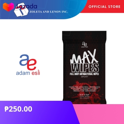 Adam Esli Max Wipes Face & Body Wipes (Sports)