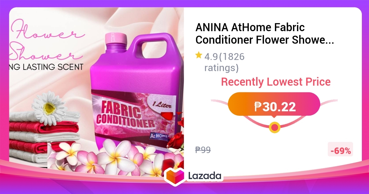 ANINA AtHome Fabric Conditioner Flower Shower with Fabric Softener Long ...