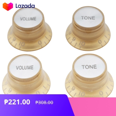 Musiclily Metric Coarse 18-Spline Top Hat Bell Knobs Tone Volume ...