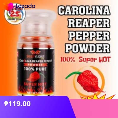 PepCon25 Carolina Reaper Pepper Powder 10g (Shrimpilycious) I 100% Pure ...