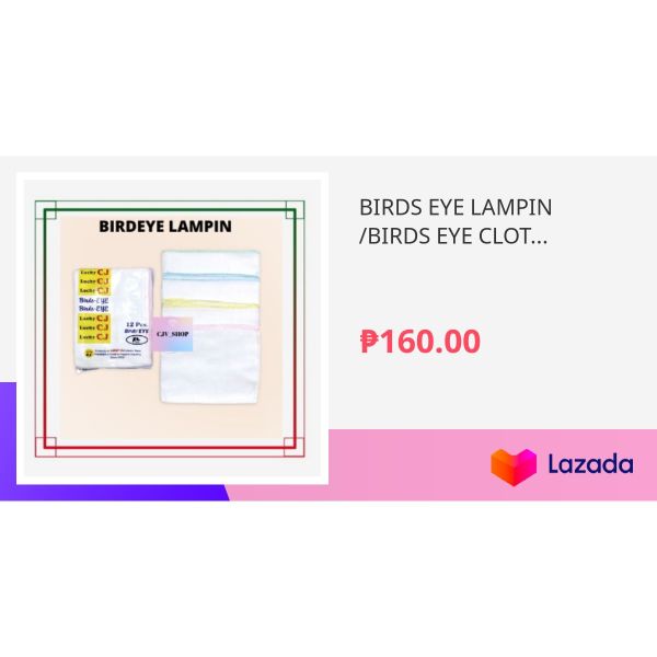 BIRDS EYE LAMPIN /BIRDS EYE CLOTH DIAPER FOR NEWBORN/INFANT BABY HALF ...