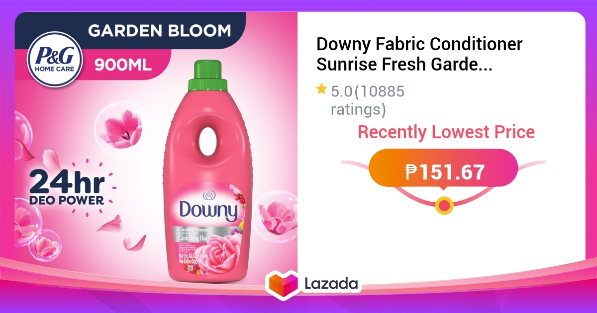 Downy Fabric Conditioner Sunrise Fresh Garden Bloom 900ml Bottle Blue ...