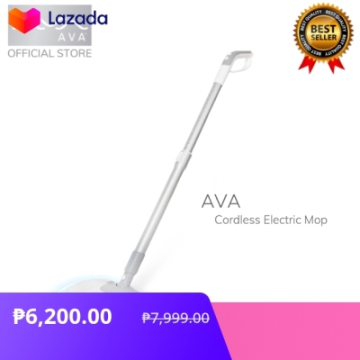 AVA Cordless Electric Mop Rechargeable Spinning Spray Mop with LED ...