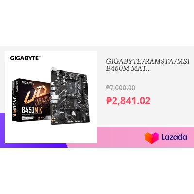 GIGABYTE/RAMSTA/MSI B450M MATX Motherboard DDR4 Socket AM4 Motherboard ...
