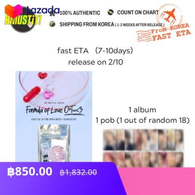 TWICE Formula of Love(Result file ver.) THE 3RD FULL ALBUM+POB ⭐ ...