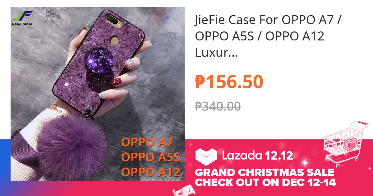 ₱156.50 -54% | JieFie Case For OPPO A7 / OPPO A5S / OPPO A12 Luxury ...
