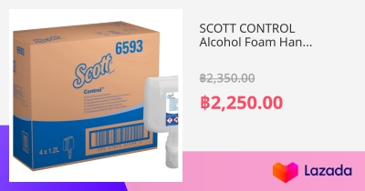 SCOTT CONTROL Alcohol Foam Hand Sanitizer with 80% Ethanol v/v and Aloe ...