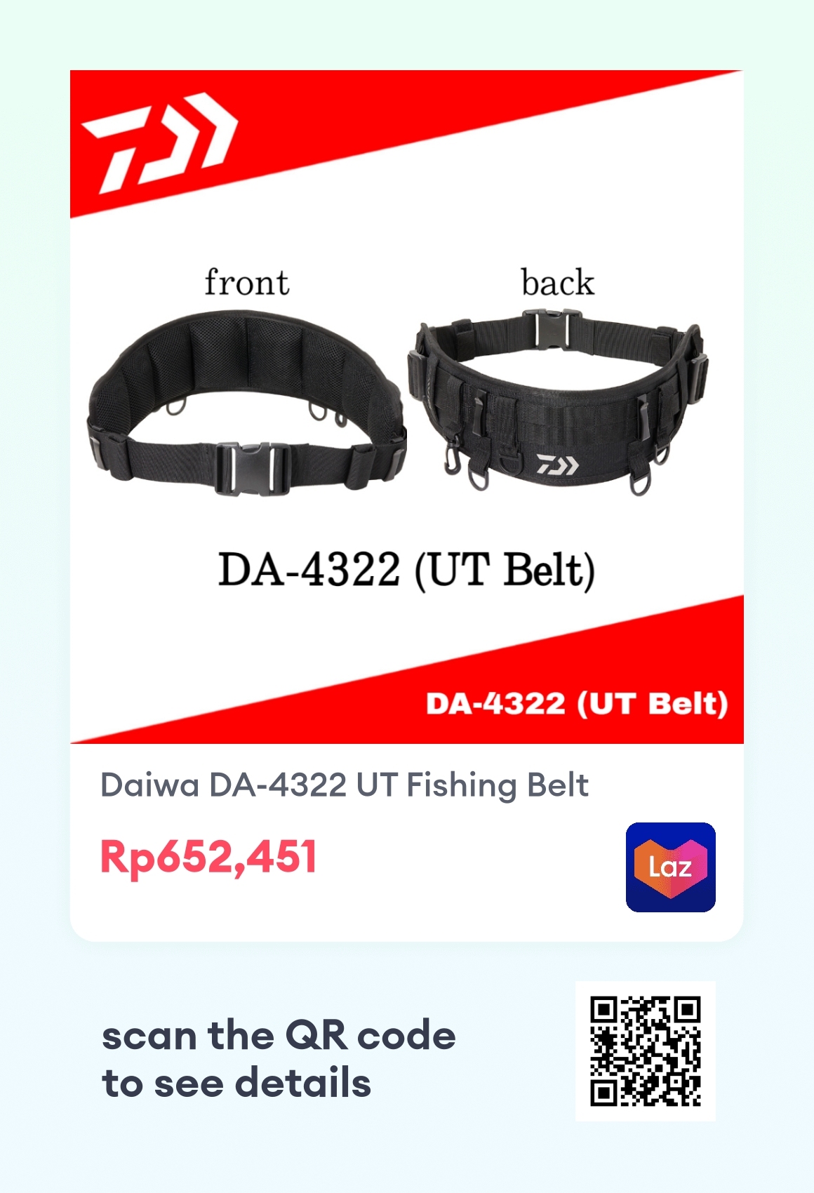 Daiwa DA-4322 UT Fishing Belt