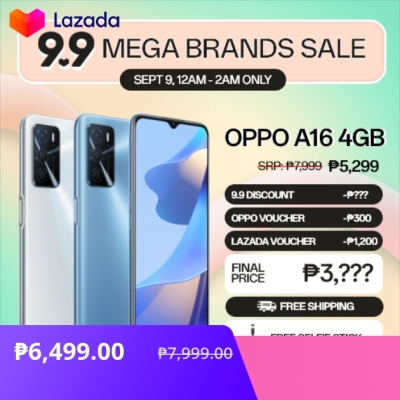 OPPO A16 | expandable to 256GB Storage* | 6.5" HD+ Eye-care Display ...