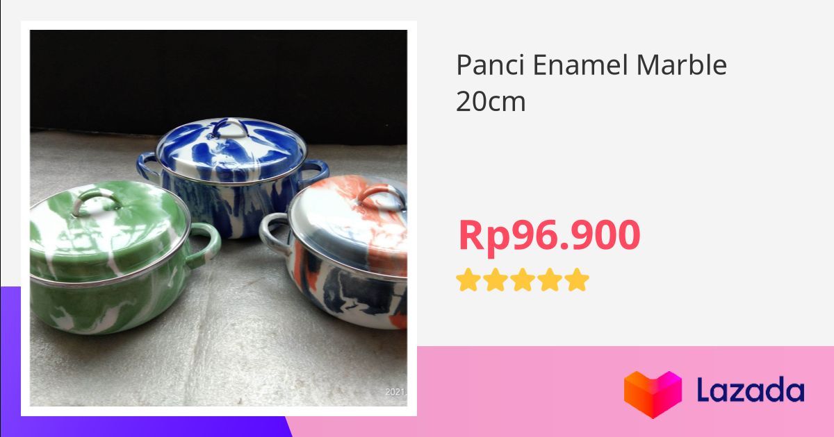Panci Enamel Marble 20cm