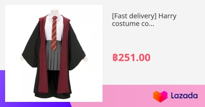 [Fast delivery] Harry costume cos wizard robe cloak children's ...