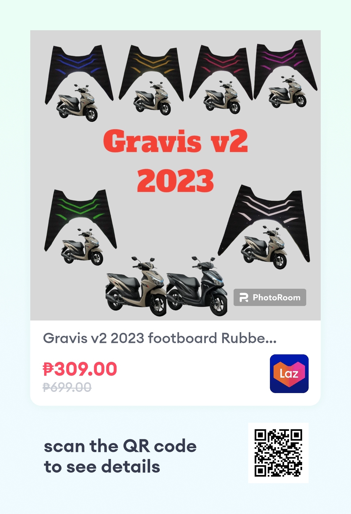 Gravis v2 2023 footboard Rubber Matting