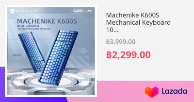 [จัดส่งภายใน 3 วัน]Machenike K600S คีย์บอร์ดเชิงกล 100 คีย์ ปุ่มกดไล่โทนสีน้ำเงิน Tri-Mode ...