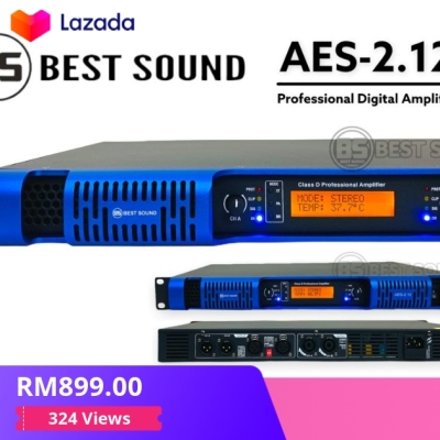 BS Best Sound Stage Audio AES-2.12 Professional Power Amplifier ( 680Wx2 )