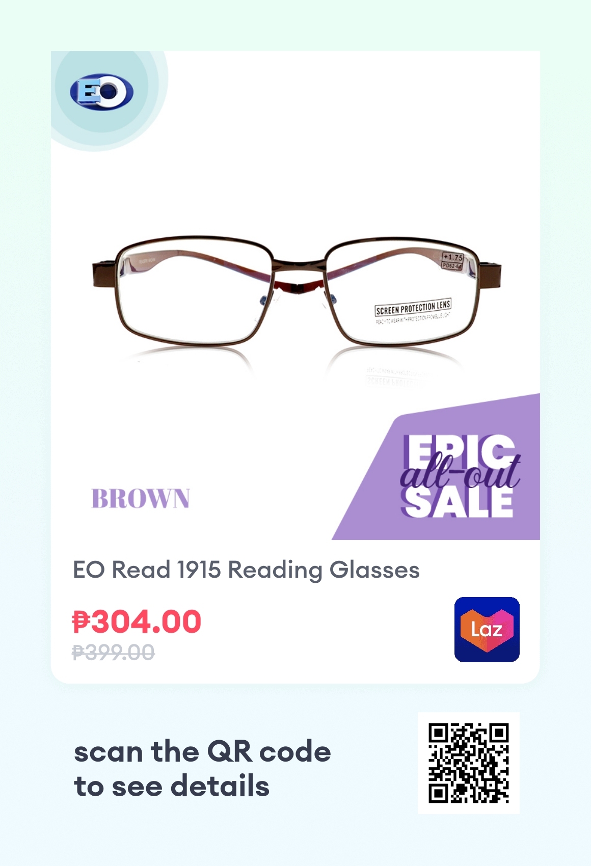 EO Read 1915 Reading Glasses