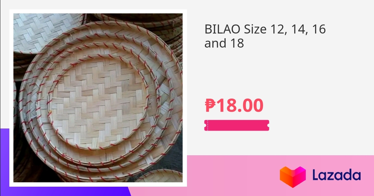 BILAO Size 12, 14, 16 and 18